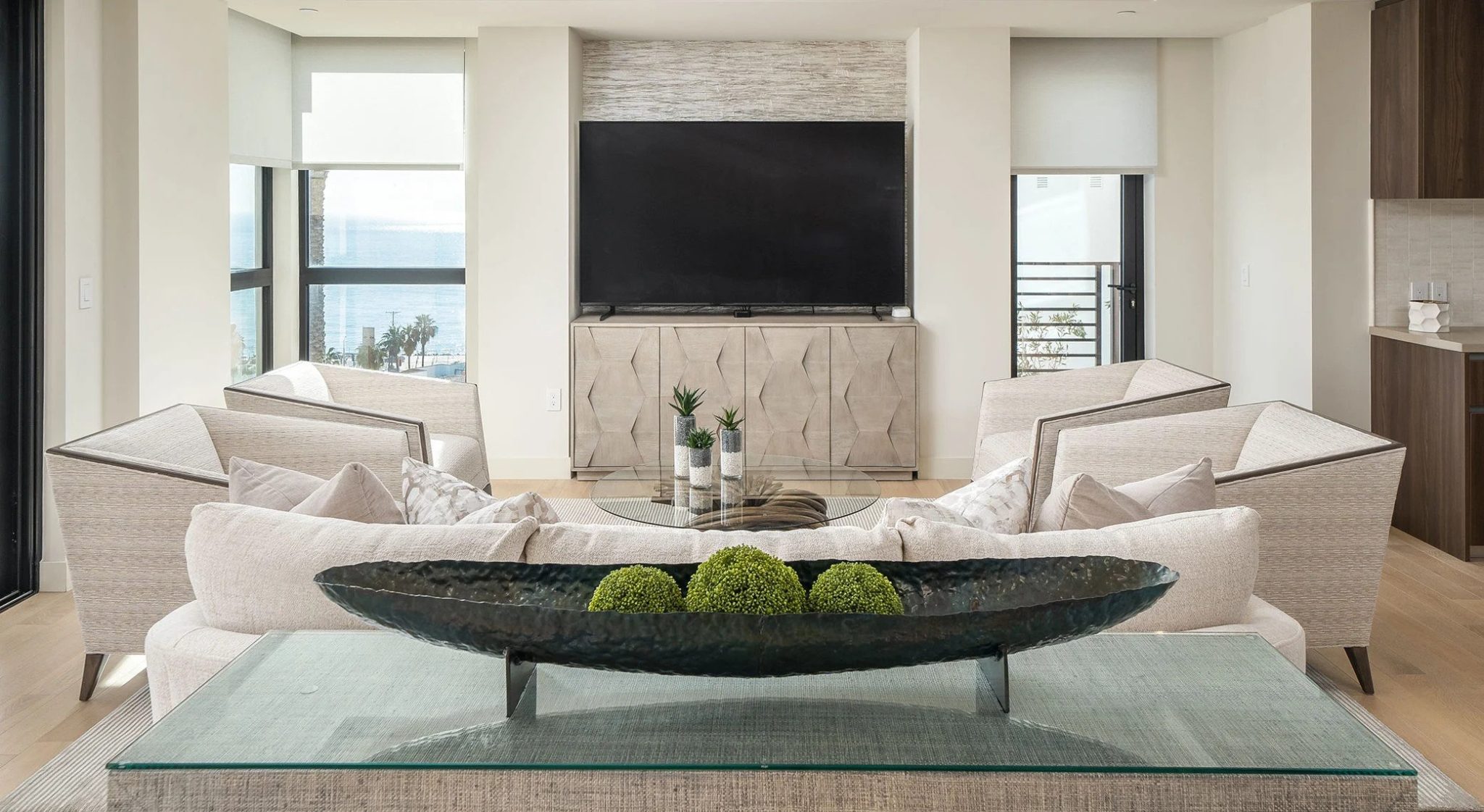 TV Wall Ideas That Steal the Show - Julie McCarthy Designs - Decorating Den Interiors